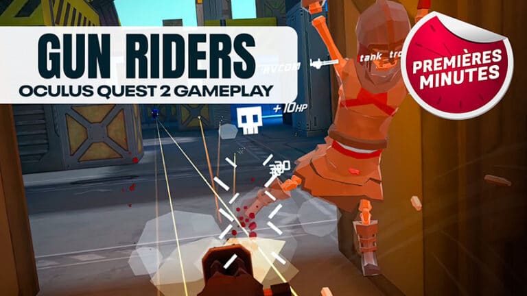 Gun Riders : Gameplay Oculus Quest - Séquence de kills dans l'arène ...