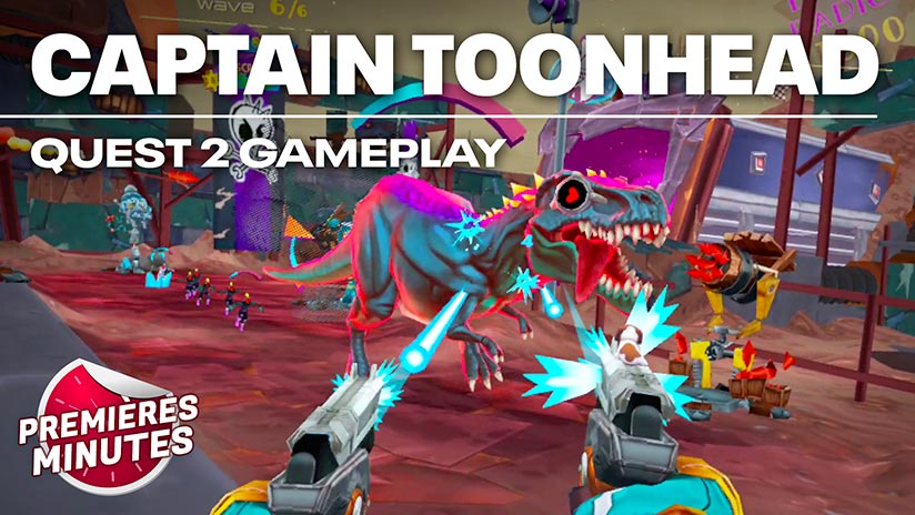 Captain ToonHead : Gameplay Oculus Quest 2 - Un tower defense déjanté